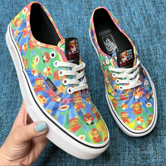 Vans | Shoes | Rare Vans X Nintendo Authentic Super Mario Brothers Tie ...